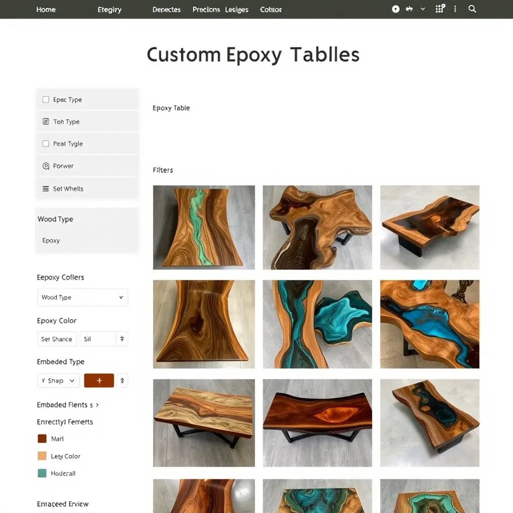 Custom Epoxy Tables - Custom Epoxy Resin Tables | Global Factories ...